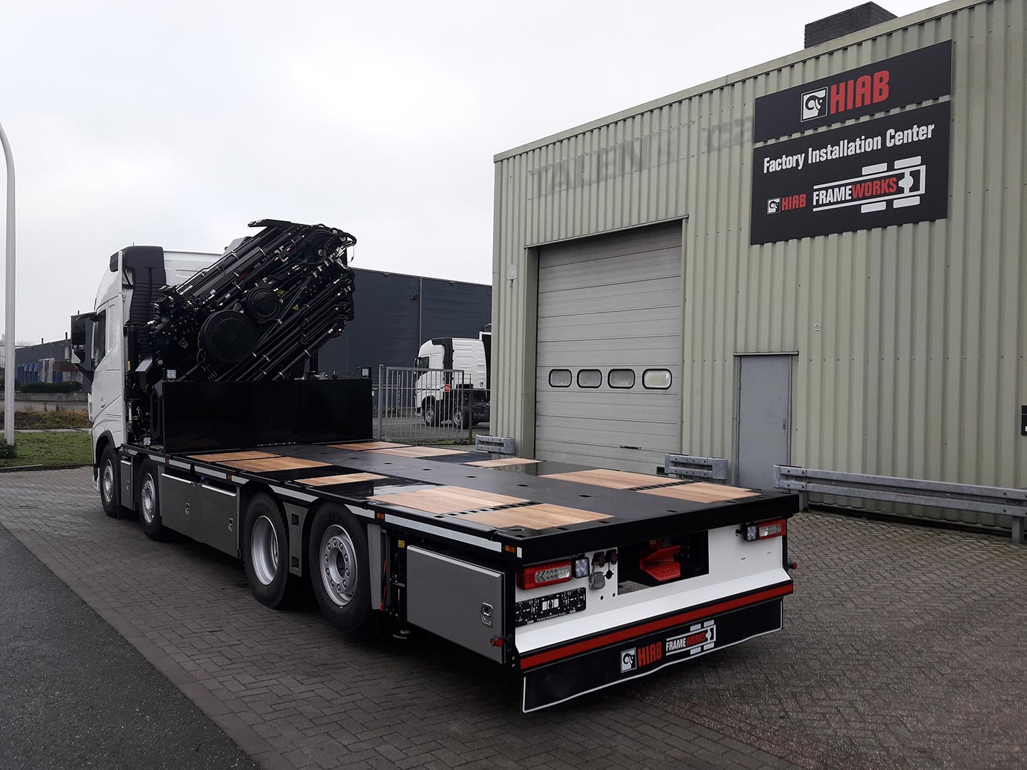 A powerful HIAB crane on a Volvo flatbed | Hiab Stories | Hiab