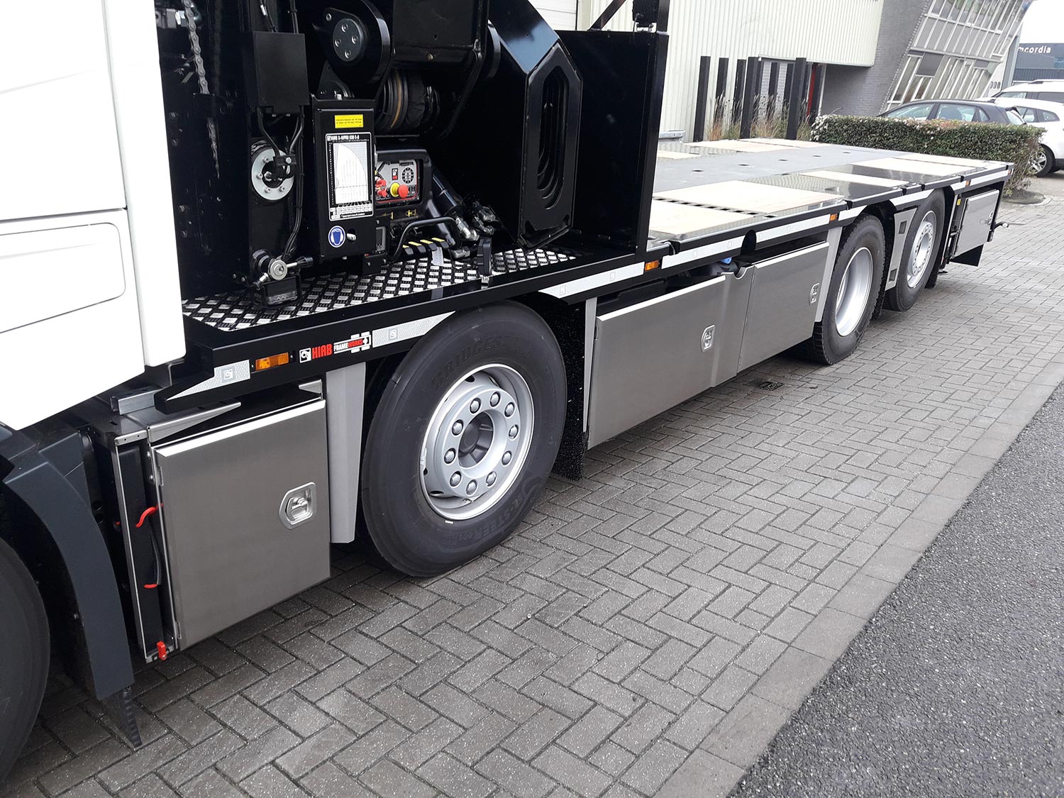 A powerful HIAB crane on a Volvo flatbed | Hiab Stories | Hiab