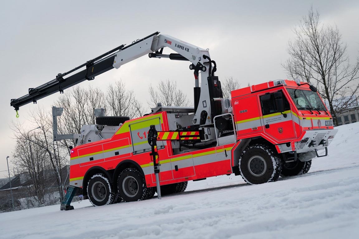 Rescue vehicle fitted with HIAB X-HiPro 418 EP-5 | Hiab Stories | Hiab