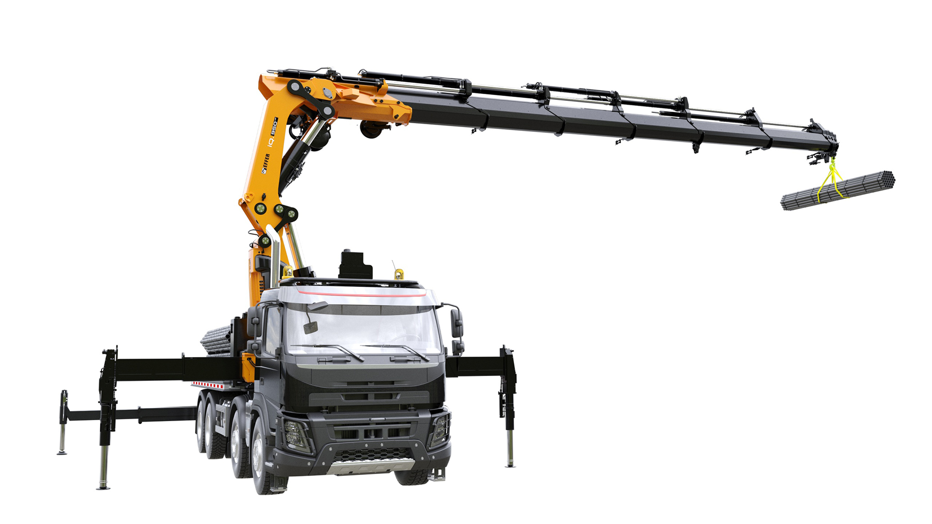 Hiab launches new 90 tm heavy loader crane — EFFER iQ.950 HP | Hiab ...