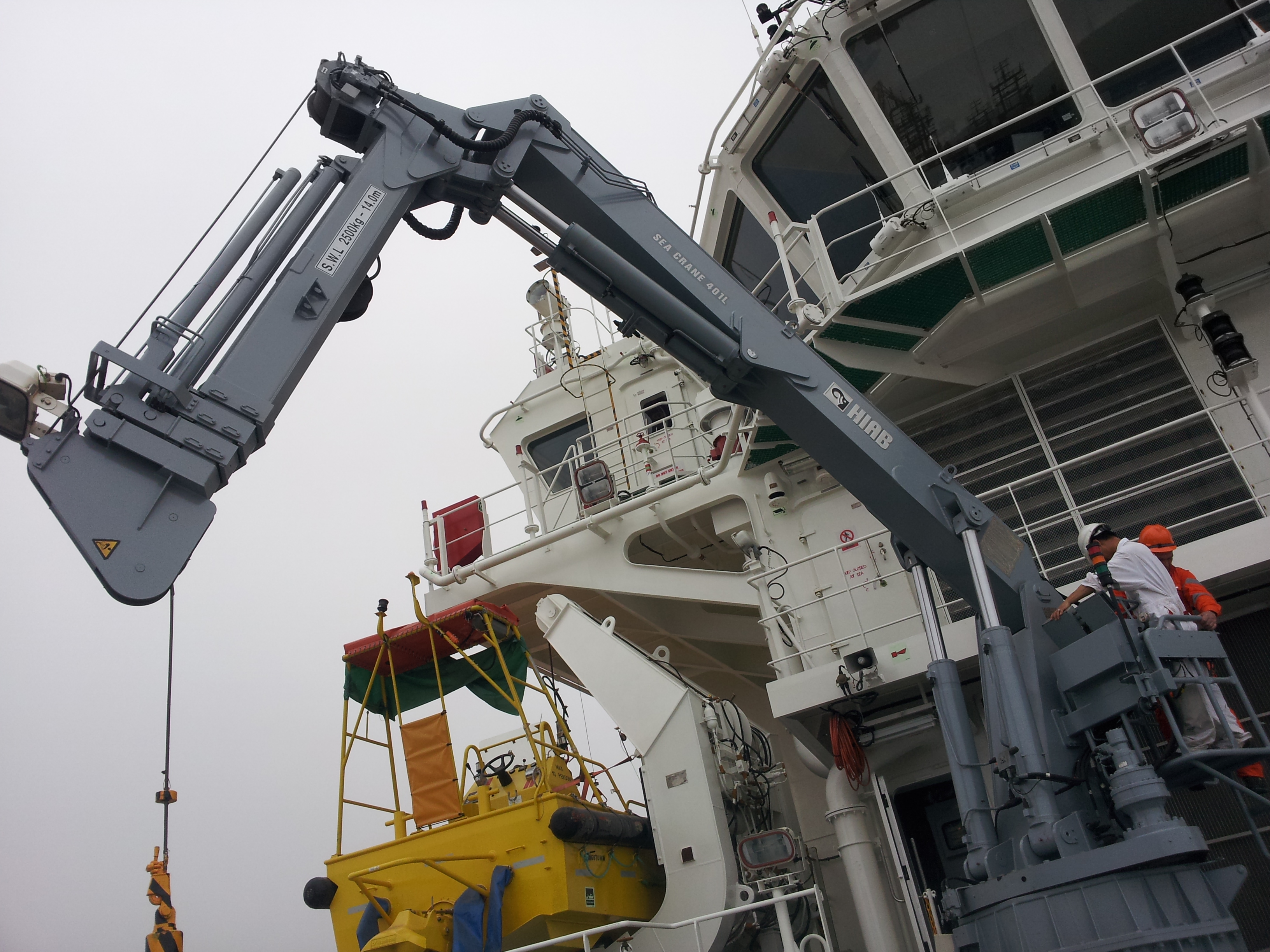 Versatile Hiab Marine Cranes for All Sea Applications | Loader Cranes ...